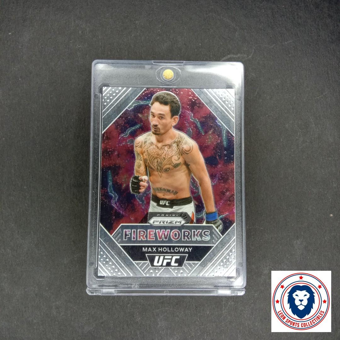 2021 UFC Card Max Holloway Prizm Fireworks, Hobbies & Toys, Toys ...