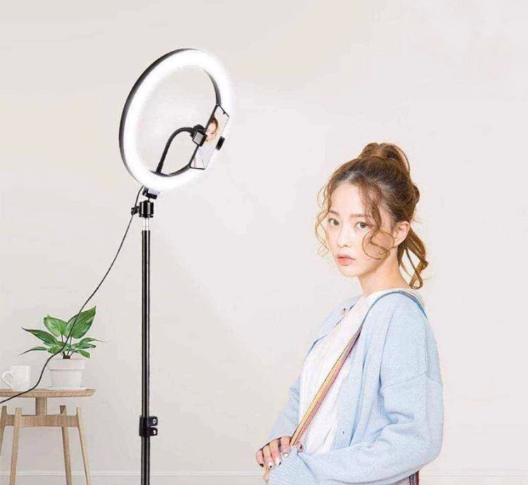 26cm Dimmable Ring Light with stand, Photography, Photography ...