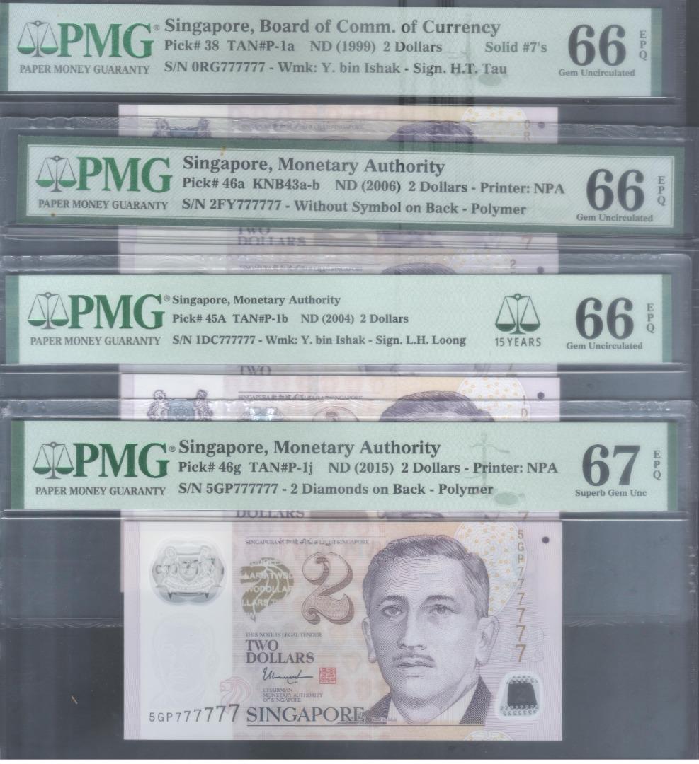 $2 Portrait 777777 HTT LHL TS set, Hobbies & Toys, Memorabilia ...