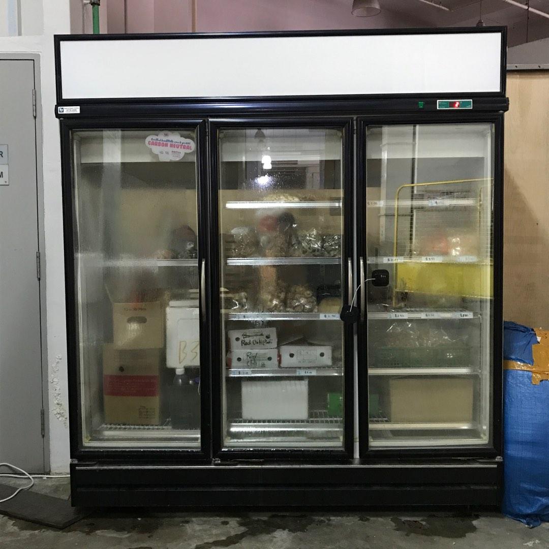 3 Door Glass Display Commercial Fridge Chiller, TV & Home Appliances ...