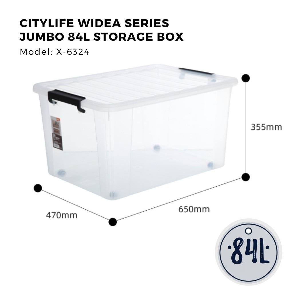 52L Large Storage Container, Furniture & Home Living, Home Improvement ...