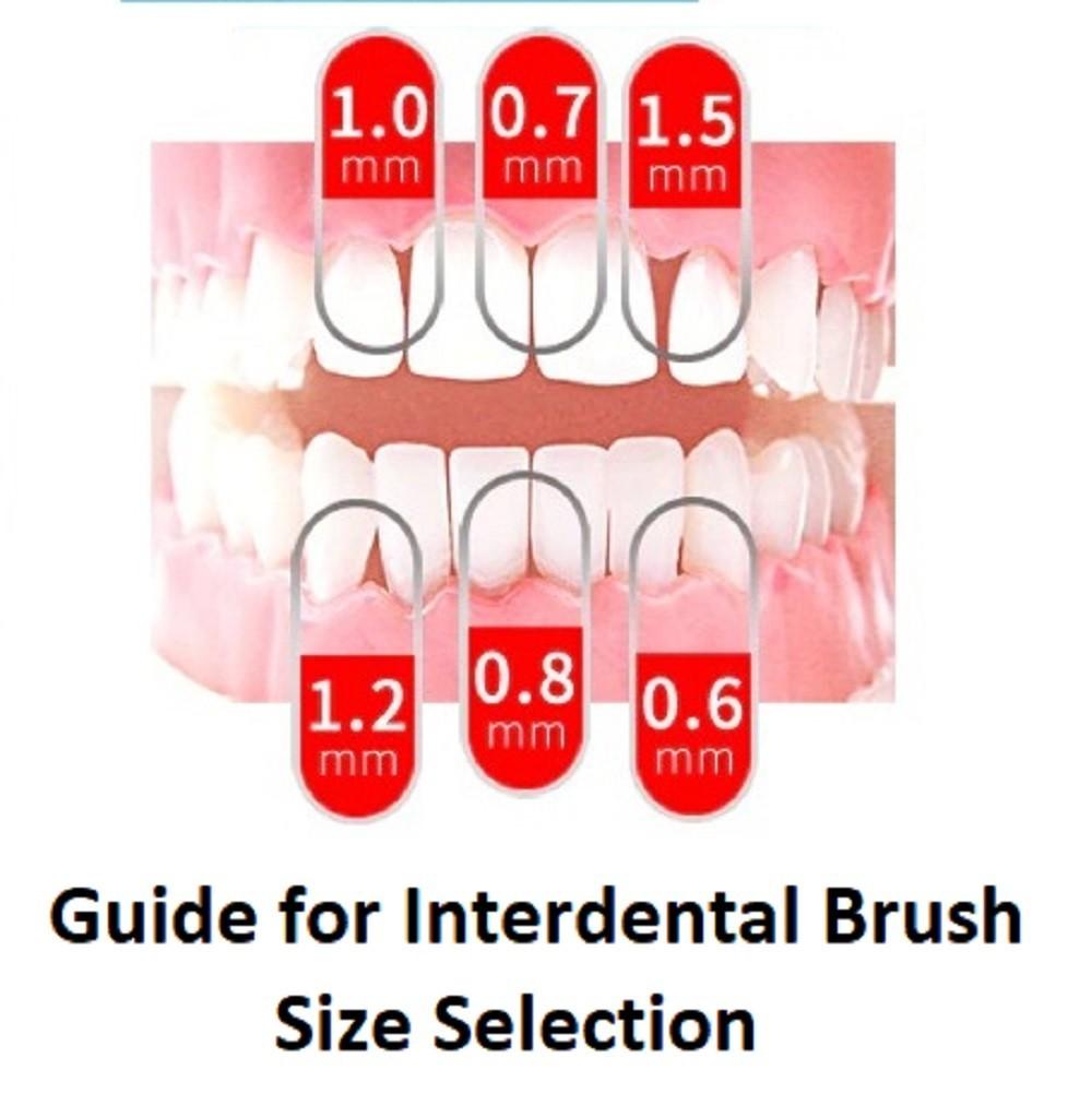 [60 pcs] GPC ASUS Interdental Brush Push Pull Type Dental Floss for ...