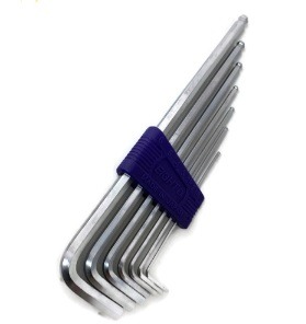 7pc. Eight Extra Long Arm Ball Point Hex Allen Key Wrench Set in ...