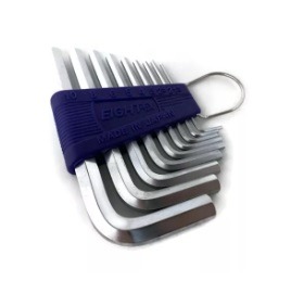 9pc. Eight Extra Heavy Duty Hex Allen Key Wrench Set in Plastic Caddy 1 ...