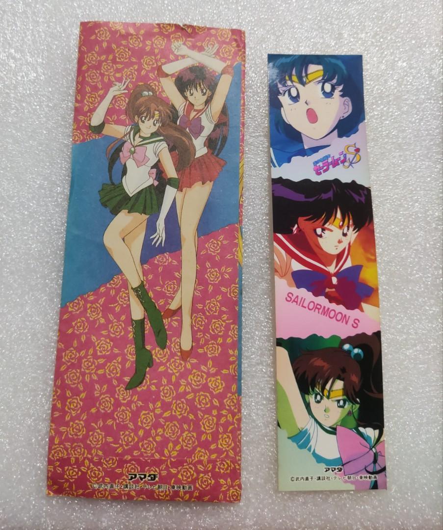 美少女戰士 Sailor Moon 絕版長貼紙連紙套, 興趣及遊戲, 手作＆自家設計, 文具 - Carousell