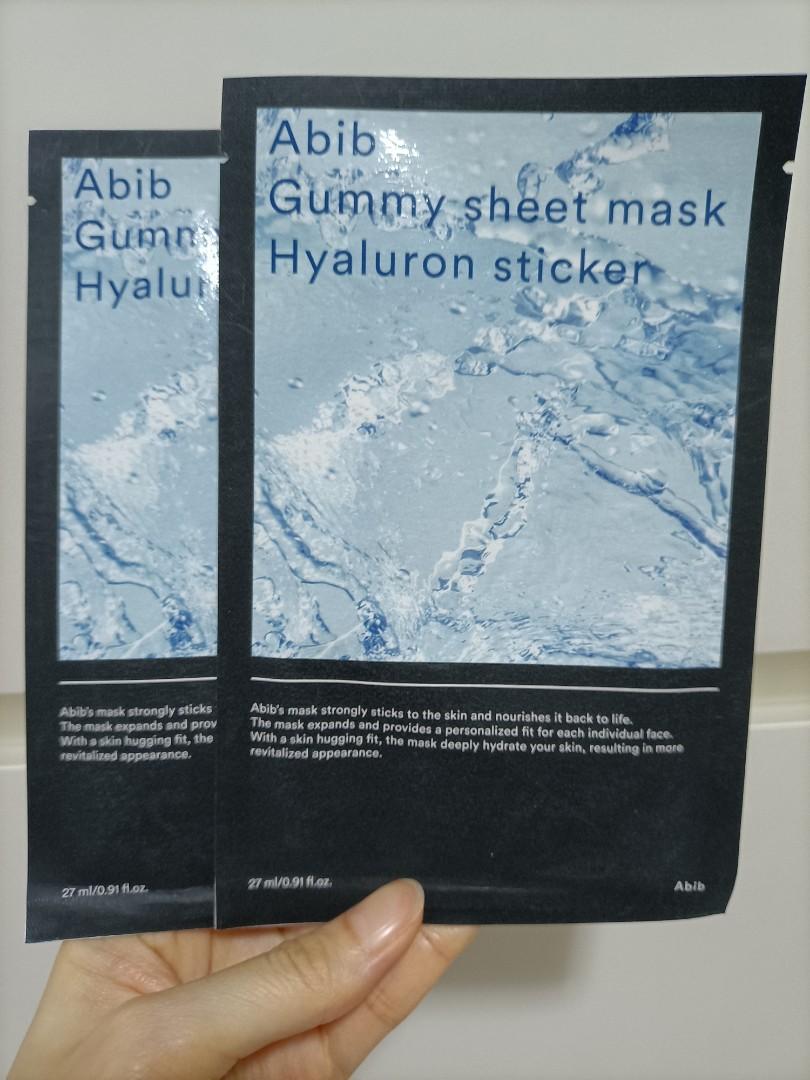 Abib Gummy Sheet Masks Hyaluron Sticker x2, Beauty & Personal Care ...