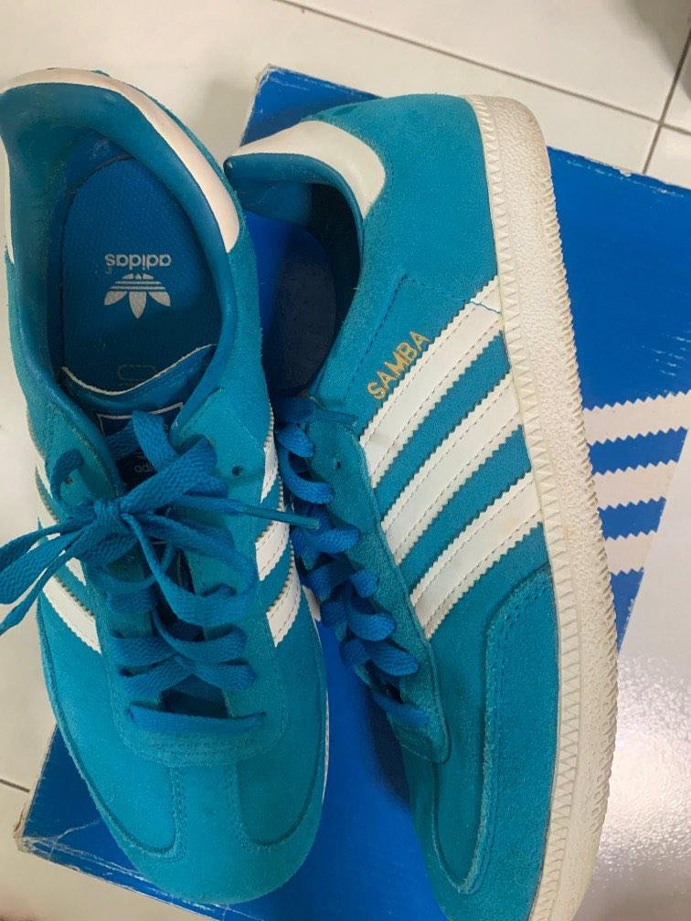 Adidas Samba K Blue, Men's Fashion, Footwear, Sneakers on Carousell