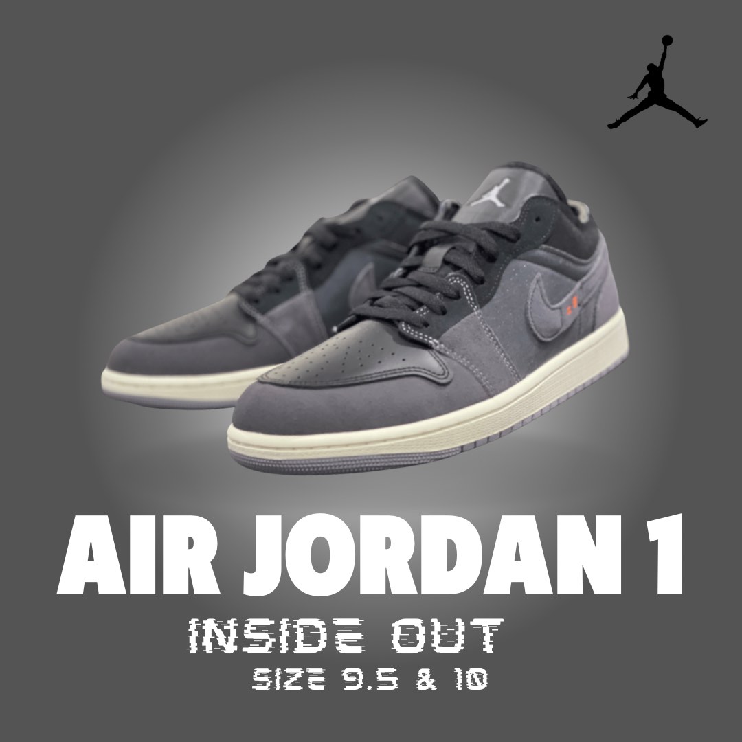 Air Jordan 1 Low Inside Out sizes 9.5 & 10, Men's Fashion, Footwear ...