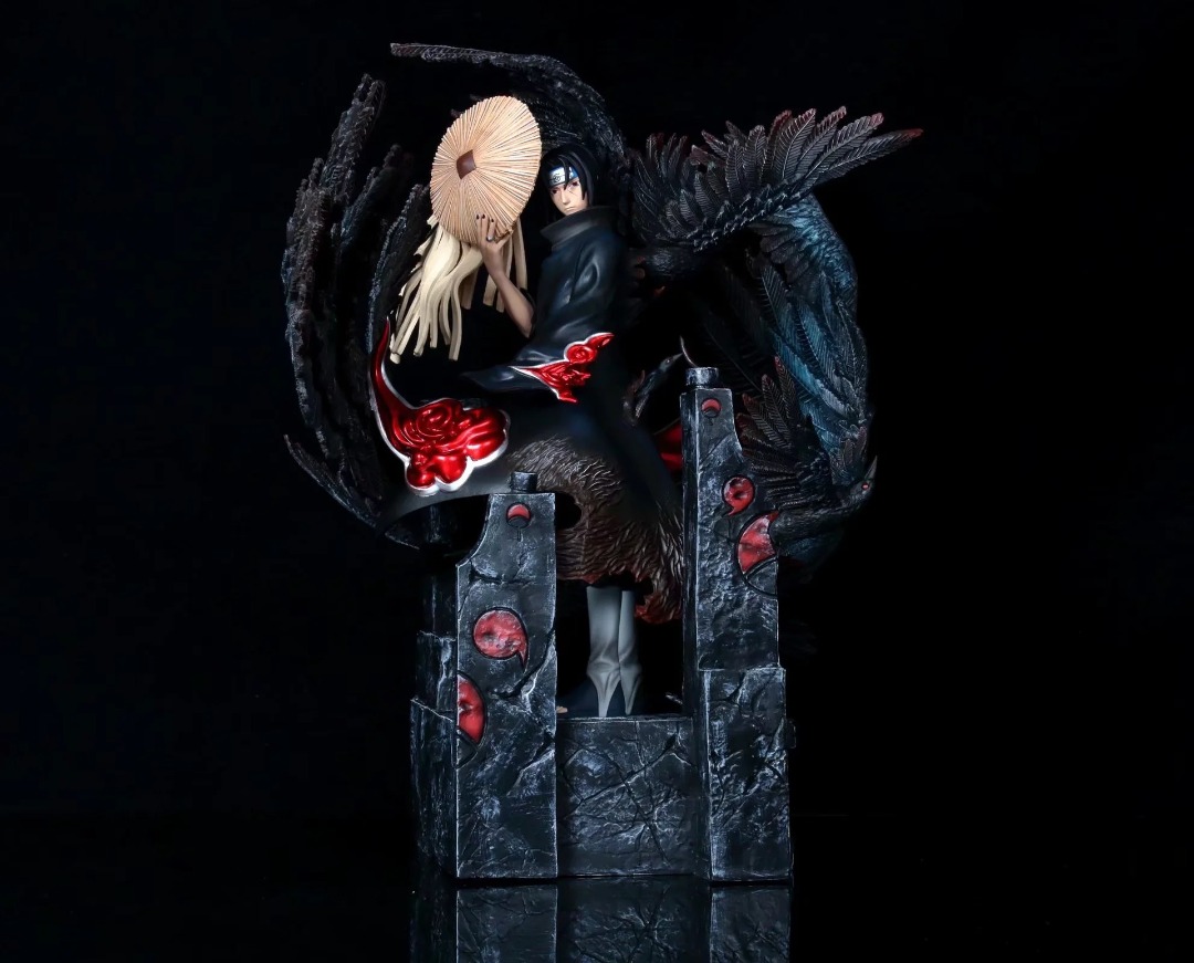 Anime Naruto Shippuden Akatsuki Uchiha Itachi action figure Crow Scene ...