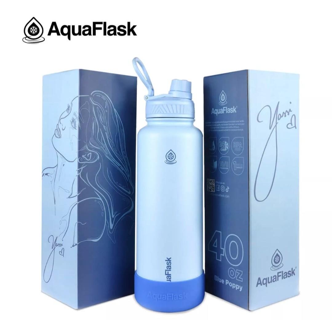 Aquaflask (22oz) Limited Edition Yassi Flask with Silicon Boot ...