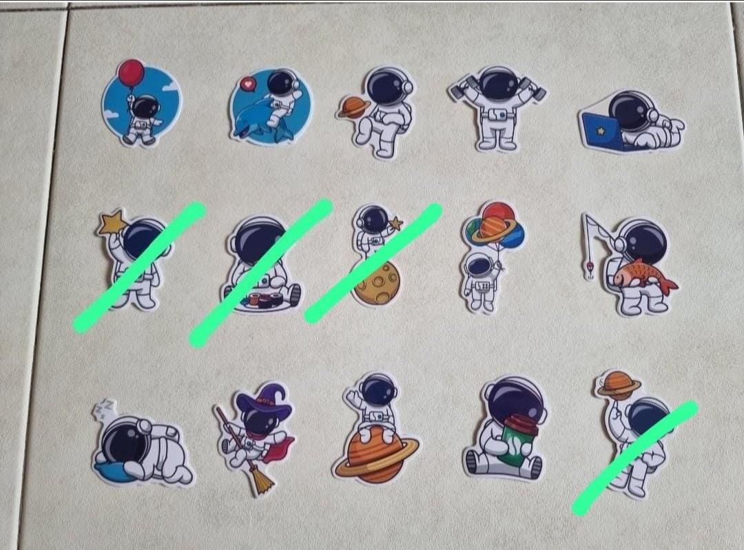 Astronaut Stickers Laptop, Hobbies & Toys, Stationery & Craft, Other ...