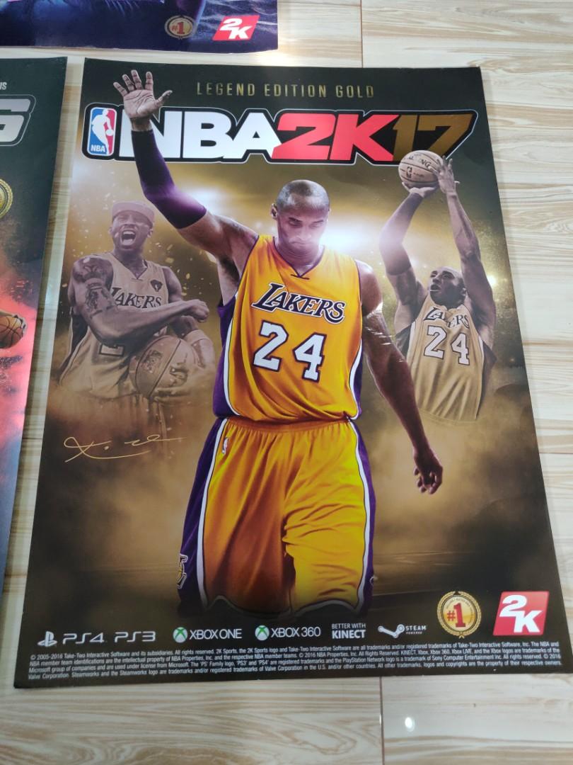 Authentic NBA 2k Posters, Hobbies & Toys, Toys & Games on Carousell