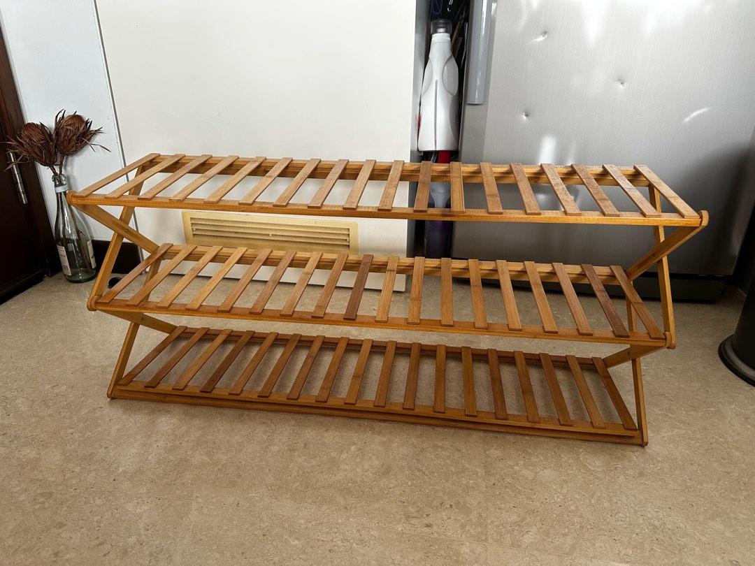 Bamboo Shoe Rack, Furniture & Home Living, Furniture, Shelves, Cabinets ...