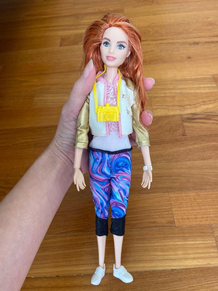 Barbie doll with movable limbs with gym accessories, Hobbies & Toys ...