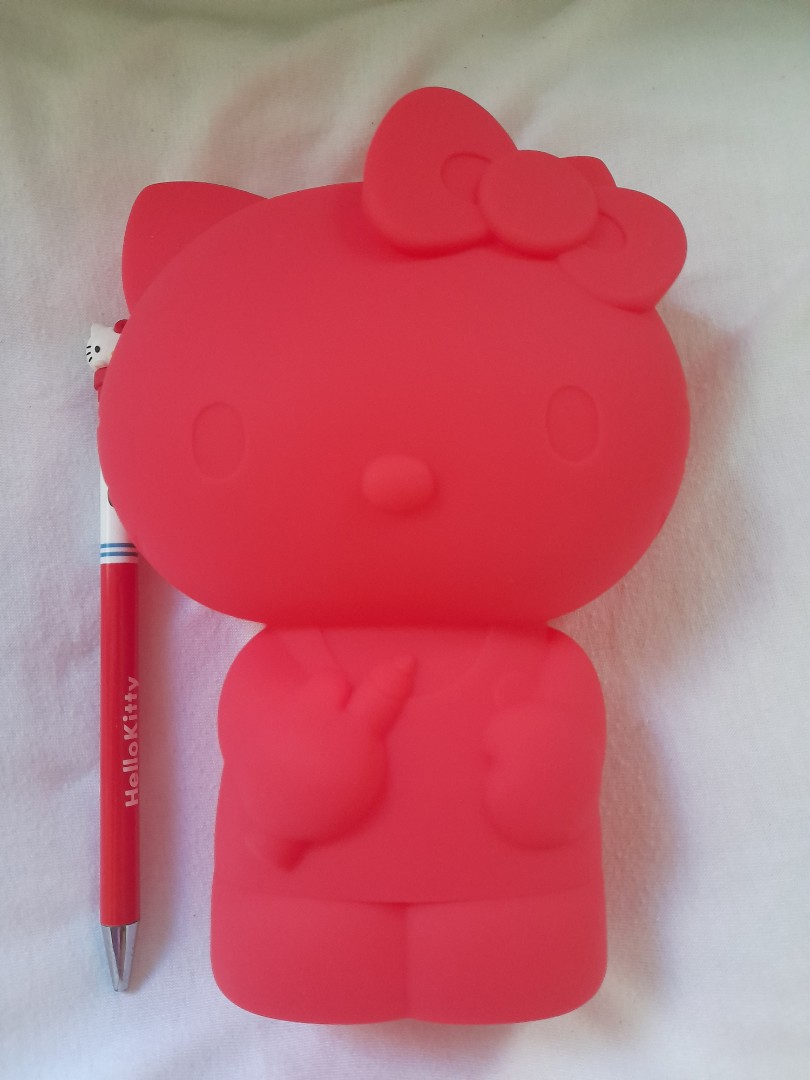 Big Hello Kitty Die Cut Jelly Pouch, Women's Fashion, Bags & Wallets ...