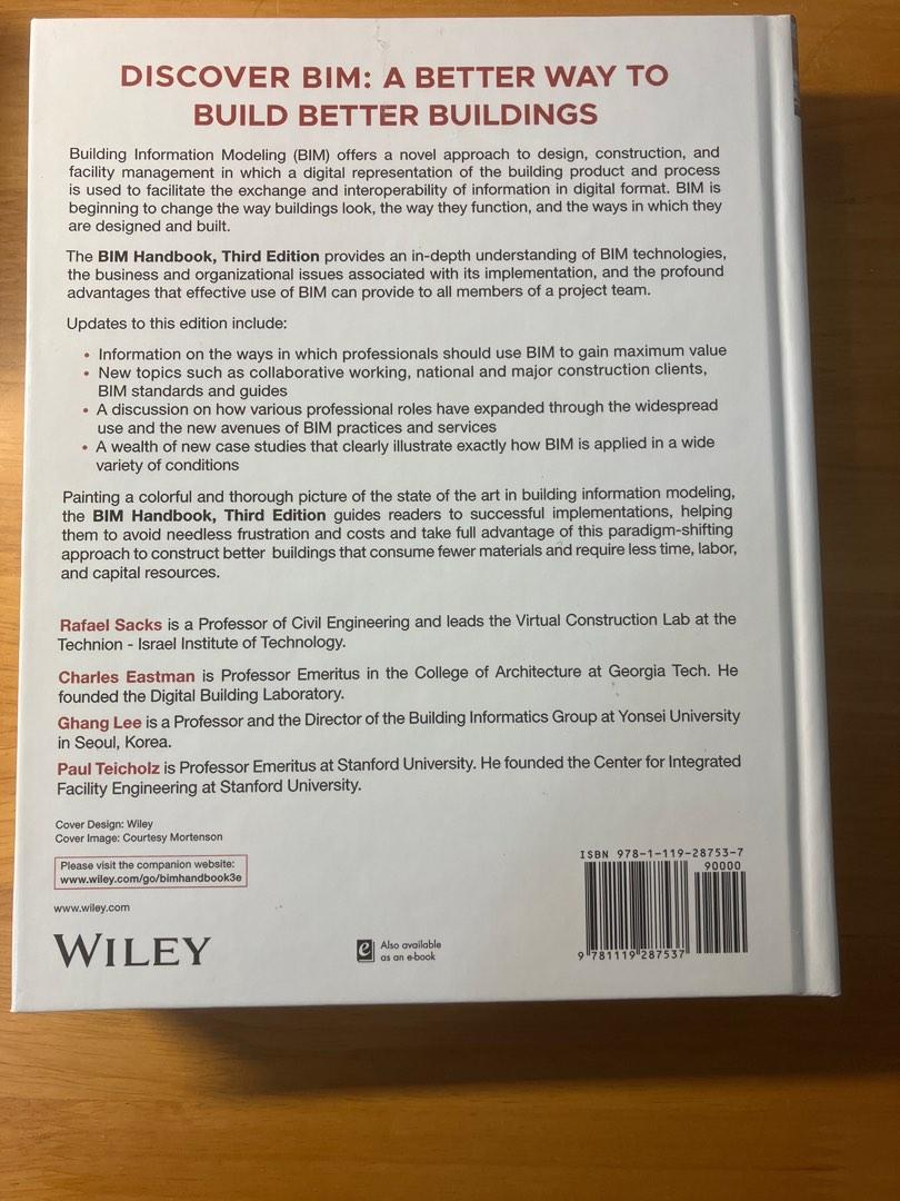 BIM Handbook - 3rd Edition, 興趣及遊戲, 書本 & 文具, 教科書 - Carousell