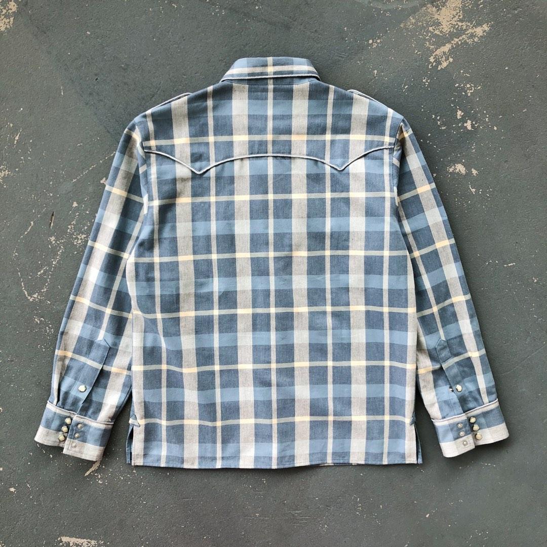 Blackmeans Vintage Military Western Flannel, Men's Fashion, Tops & Sets ...