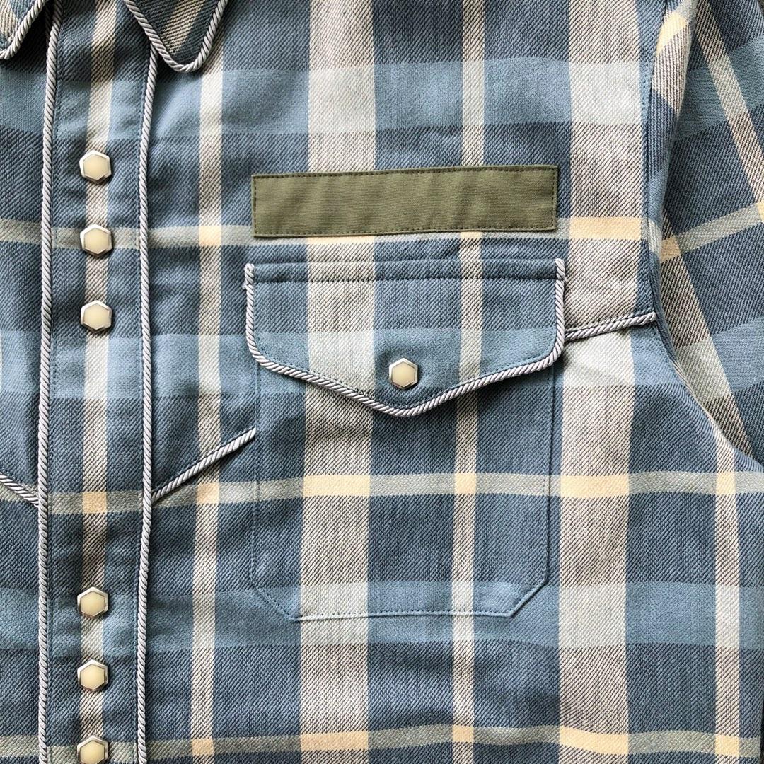 Blackmeans Vintage Military Western Flannel, Men's Fashion, Tops & Sets ...