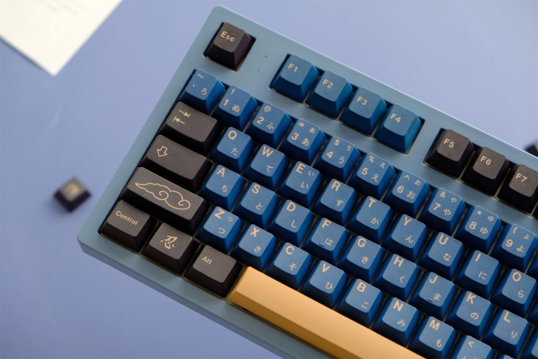 [SG Local Stock] Blue Samurai Keycaps | 134 Keys | Cherry Profile | PBT ...