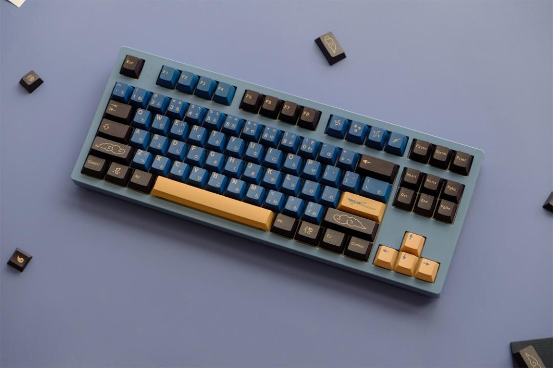 [SG Local Stock] Blue Samurai Keycaps | 134 Keys | Cherry Profile | PBT ...