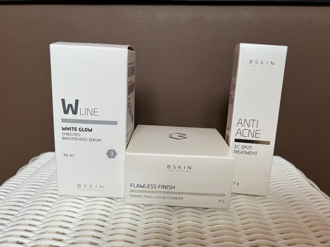 Bskin Flawless Finish Loose Powder, Brightening Serum, 3C Spot ...