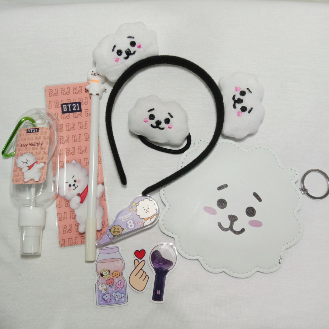BTS/ BT21 RJ Merch Bundle, Hobbies & Toys, Memorabilia & Collectibles ...