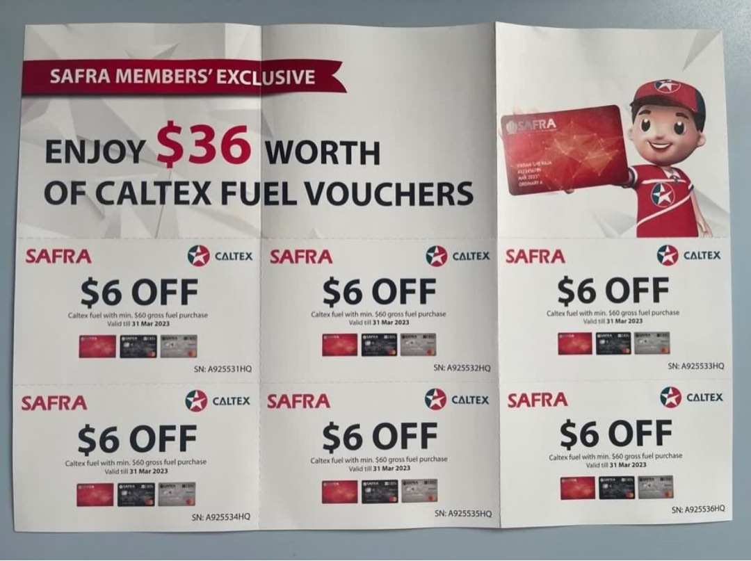 Caltex vouchers, Tickets & Vouchers, Vouchers on Carousell