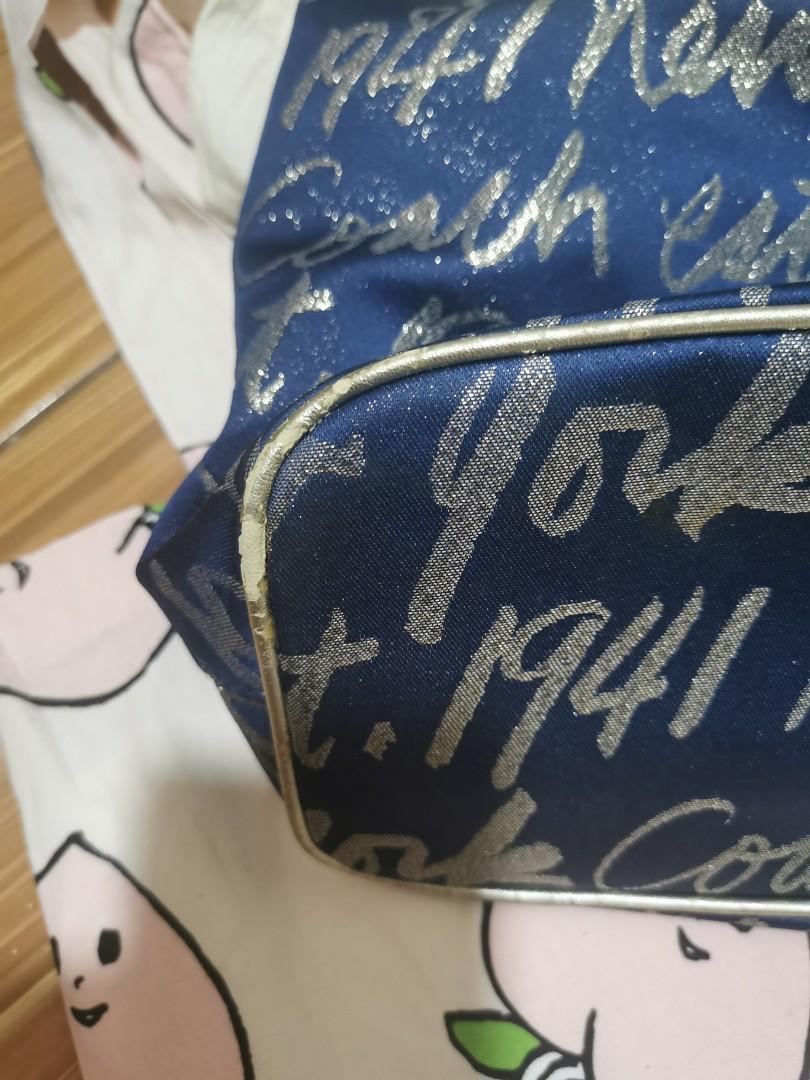 Coach limited edition Signature script bag, Luxury, Bags & Wallets on ...