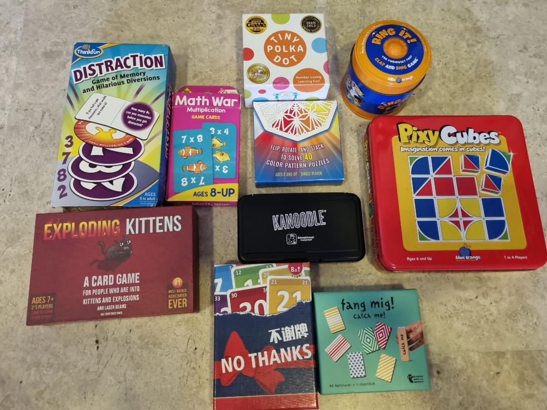 Card games for kids(math/right brain/logical/reasoning), Hobbies & Toys ...