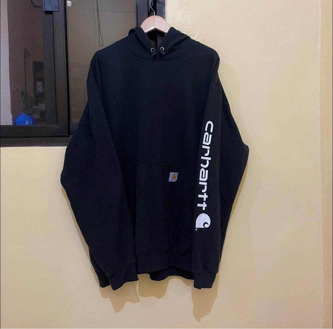 Carhartt K288 Hooded Logo, Men's Fashion, Tops & Sets, Hoodies on Carousell