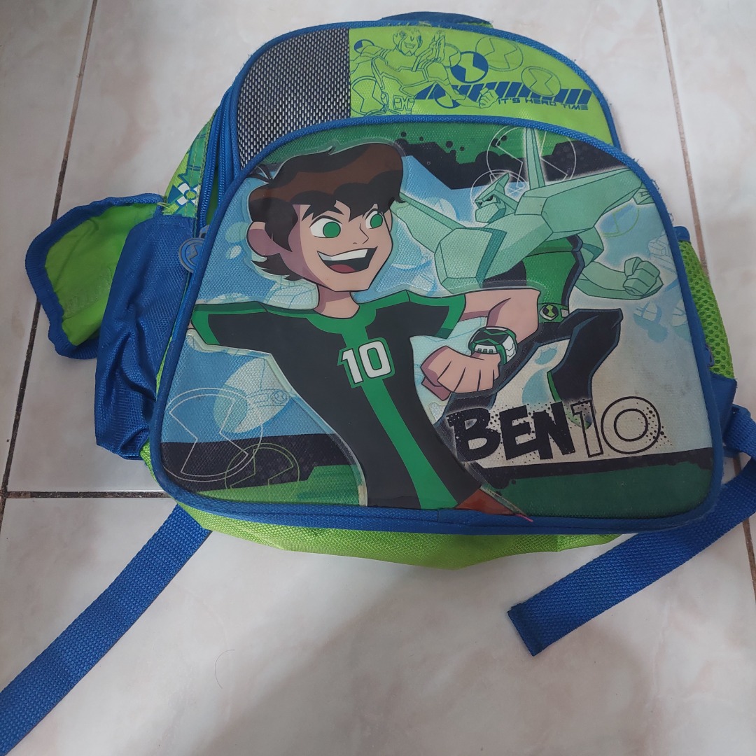 Cartoon Ben 10 Kids Children School Bag Backpack, Men's Fashion, Bags ...