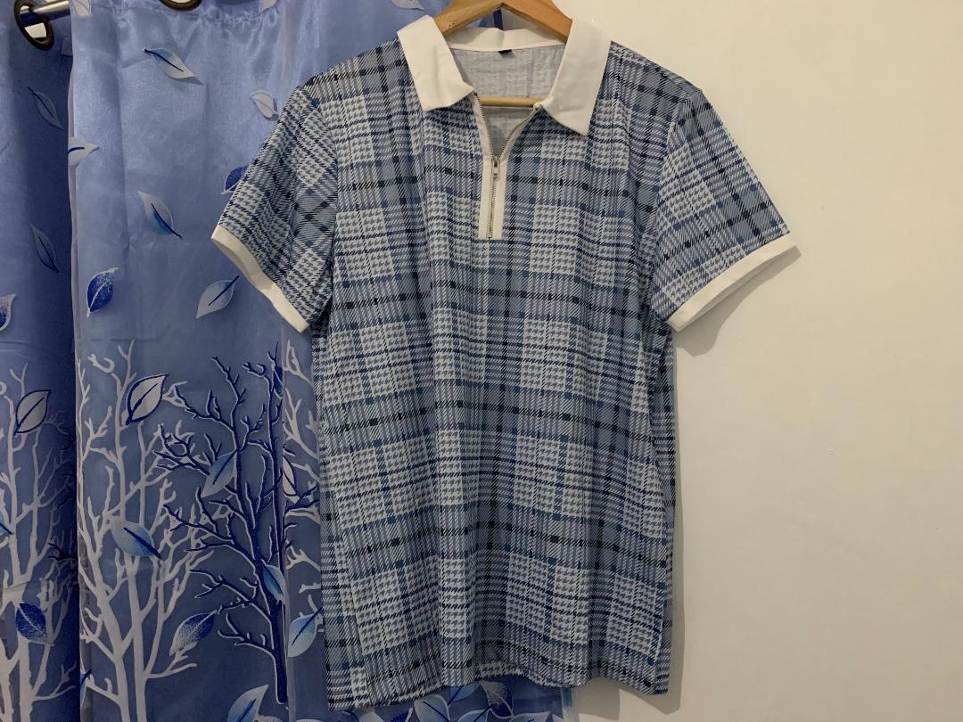 CHECKERED POLO SHIRT, Men's Fashion, Tops & Sets, Tshirts & Polo Shirts ...