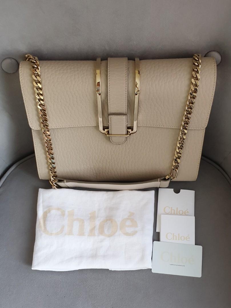 Chloe Bronte Sandshell Bag, Women's Fashion, Bags & Wallets, Shoulder ...