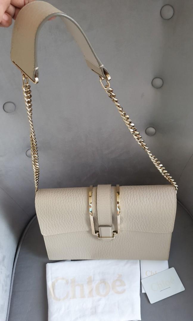 Chloe Bronte Sandshell Bag, Women's Fashion, Bags & Wallets, Shoulder ...