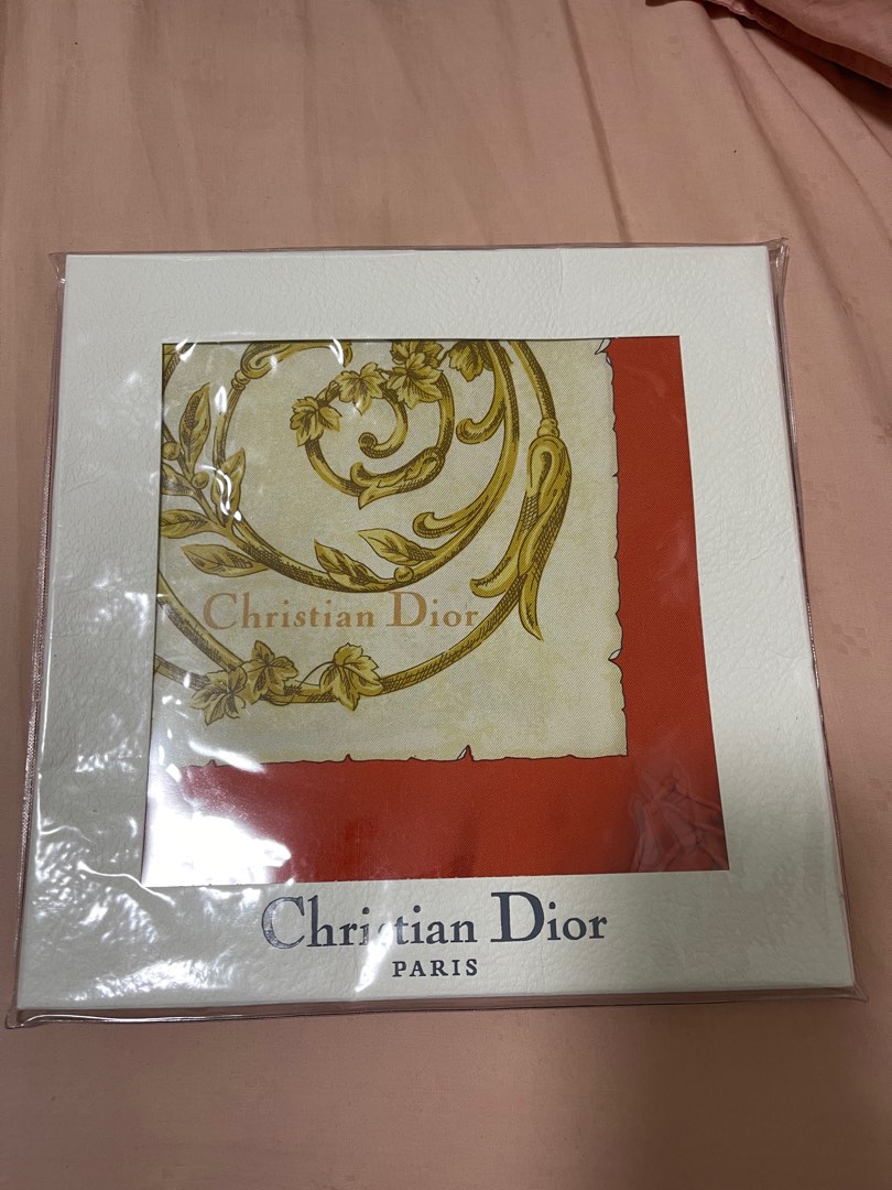 Christian Dior Scarf with Box, Women's Fashion, Watches & Accessories ...
