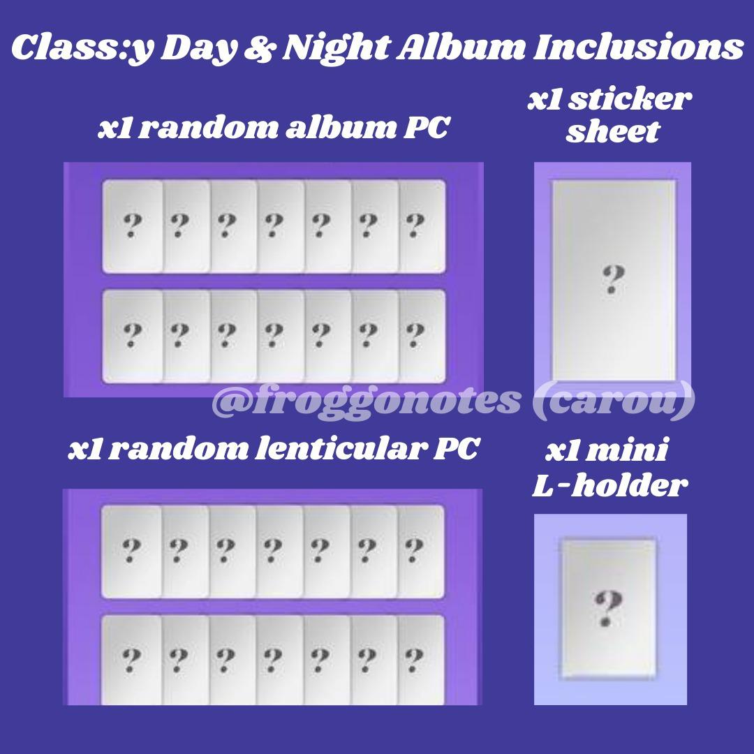 class:y everline pob + day & night album inclusions, Hobbies & Toys, Memorabilia & Collectibles ...
