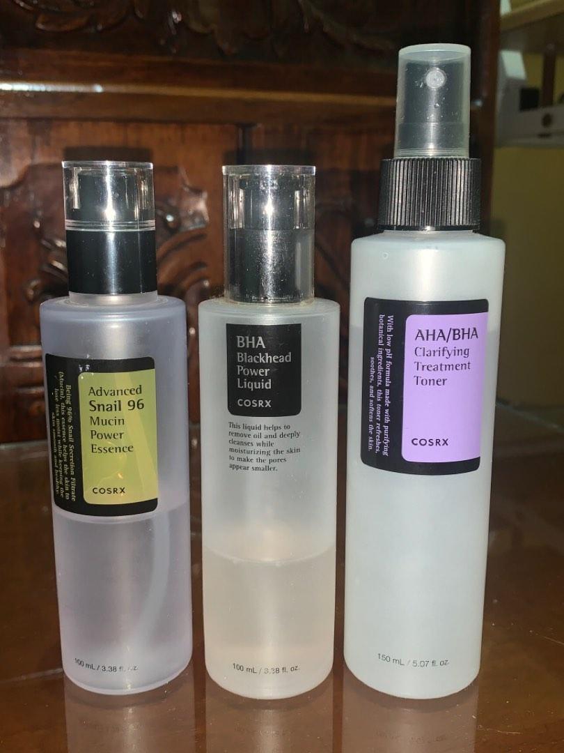 Cosrx Bundle: Advanced Snail 96 Mucin Power Essence, BHABlackhead Power ...
