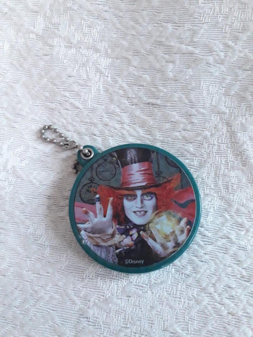 Disney Alice in Wonderland Mad Hatter Keychain/Mirror, Hobbies & Toys ...