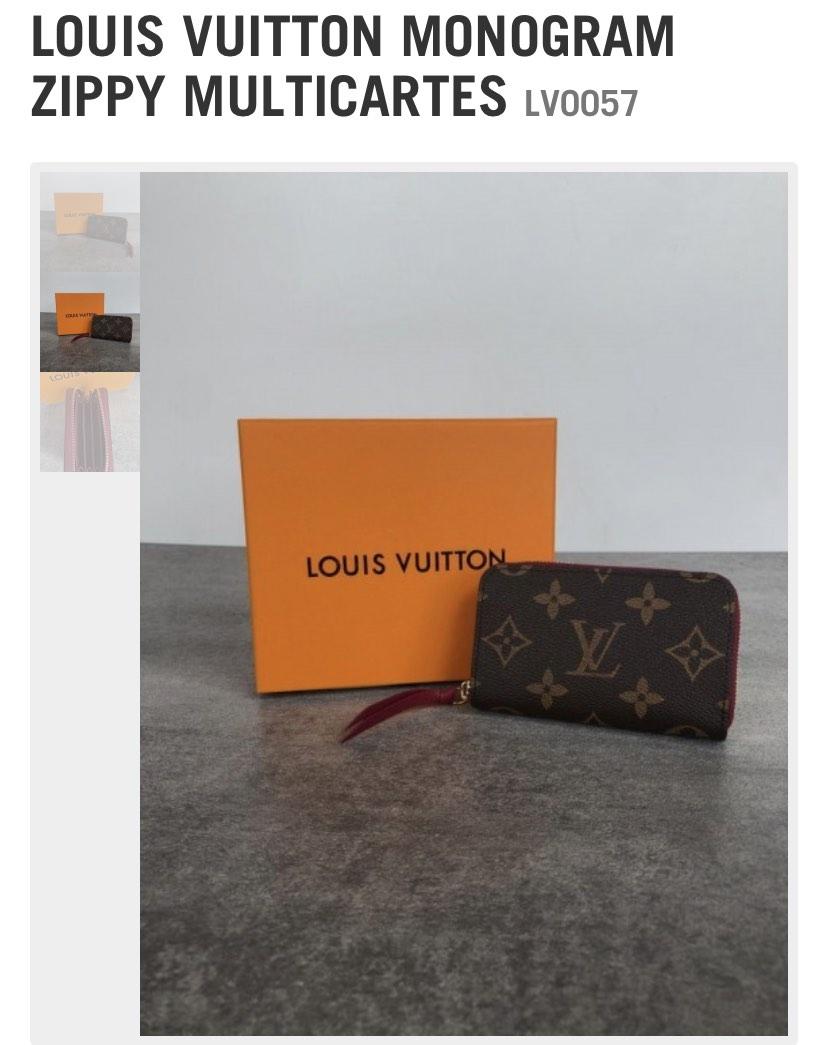 Dompet LV Louis Vuitton Monogram Zippy Multicartes, Barang Mewah, Tas ...