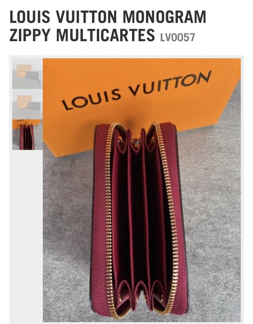 Dompet LV Louis Vuitton Monogram Zippy Multicartes, Barang Mewah, Tas ...