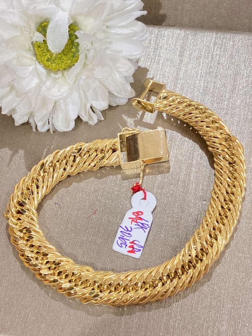 Double Lock Curb chain bracelet, Women's Fashion, Jewelry & Organizers ...