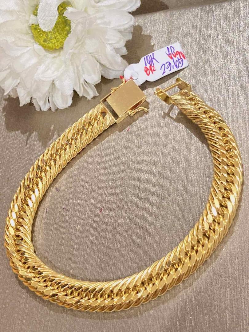 Double Lock Curb chain bracelet, Women's Fashion, Jewelry & Organizers ...