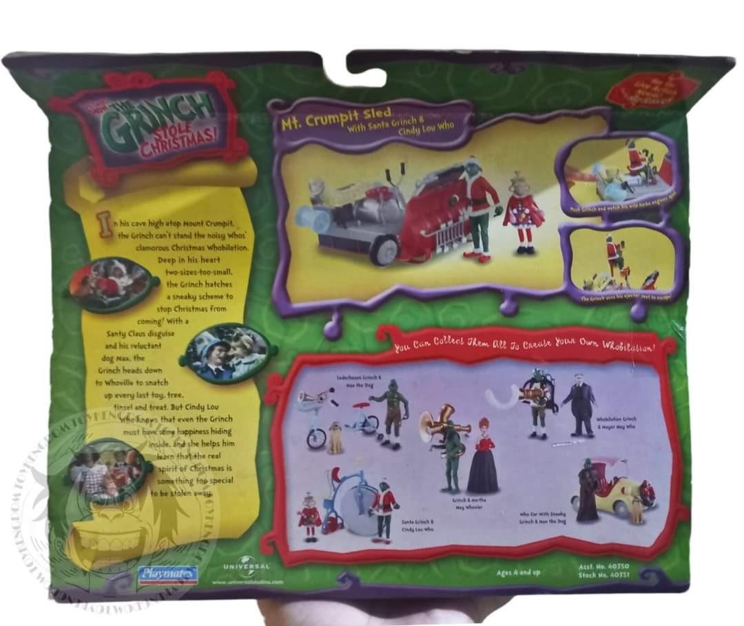 Dr. Seuss How The Grinch Stole Christmas - Mt. Crumpit Sled With Santa ...