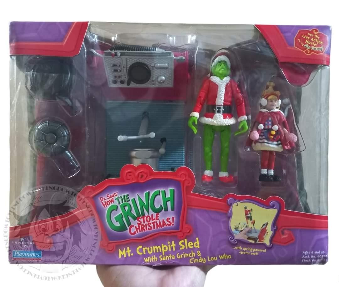 Dr Seuss How The Grinch Stole Christmas Mt Crumpit Sled With Santa