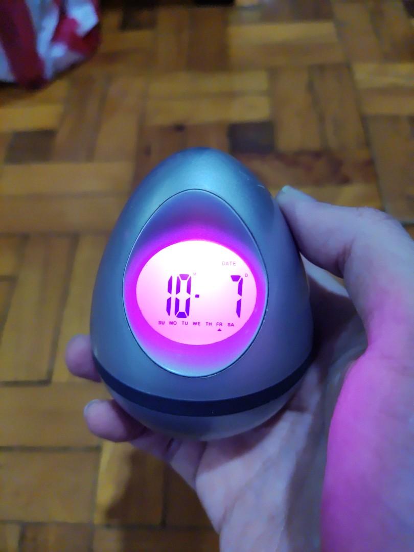 Digital Clock (Egg), Furniture & Home Living, Home Decor, Clocks on ...