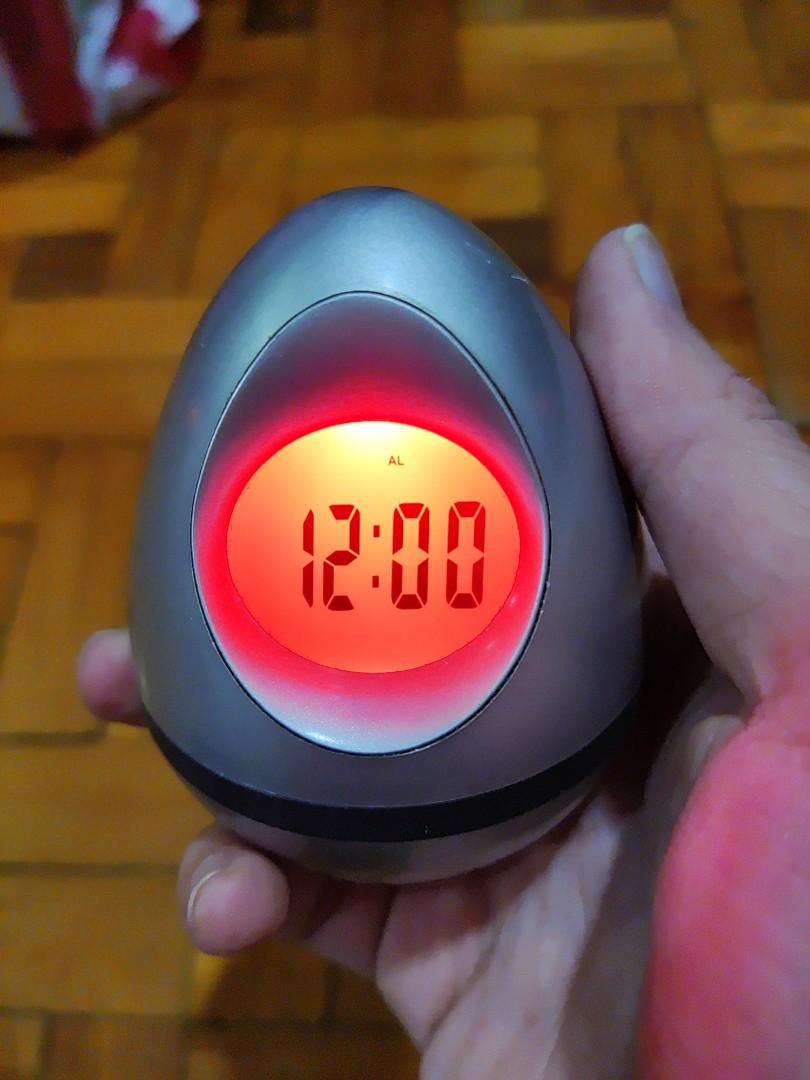 Digital Clock (Egg), Furniture & Home Living, Home Decor, Clocks on ...