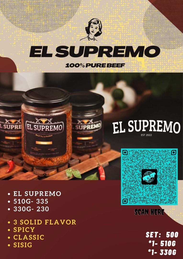 EL SUPREMO BEEF TAPA FLAKES, Food & Drinks, Spice & Seasoning on Carousell