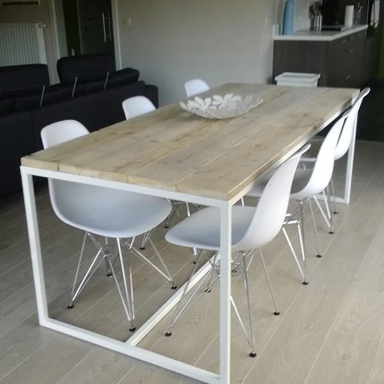 ELAINA Rustic Raw Solid Wood Dining Table / Writing Desk Visit Factory ...