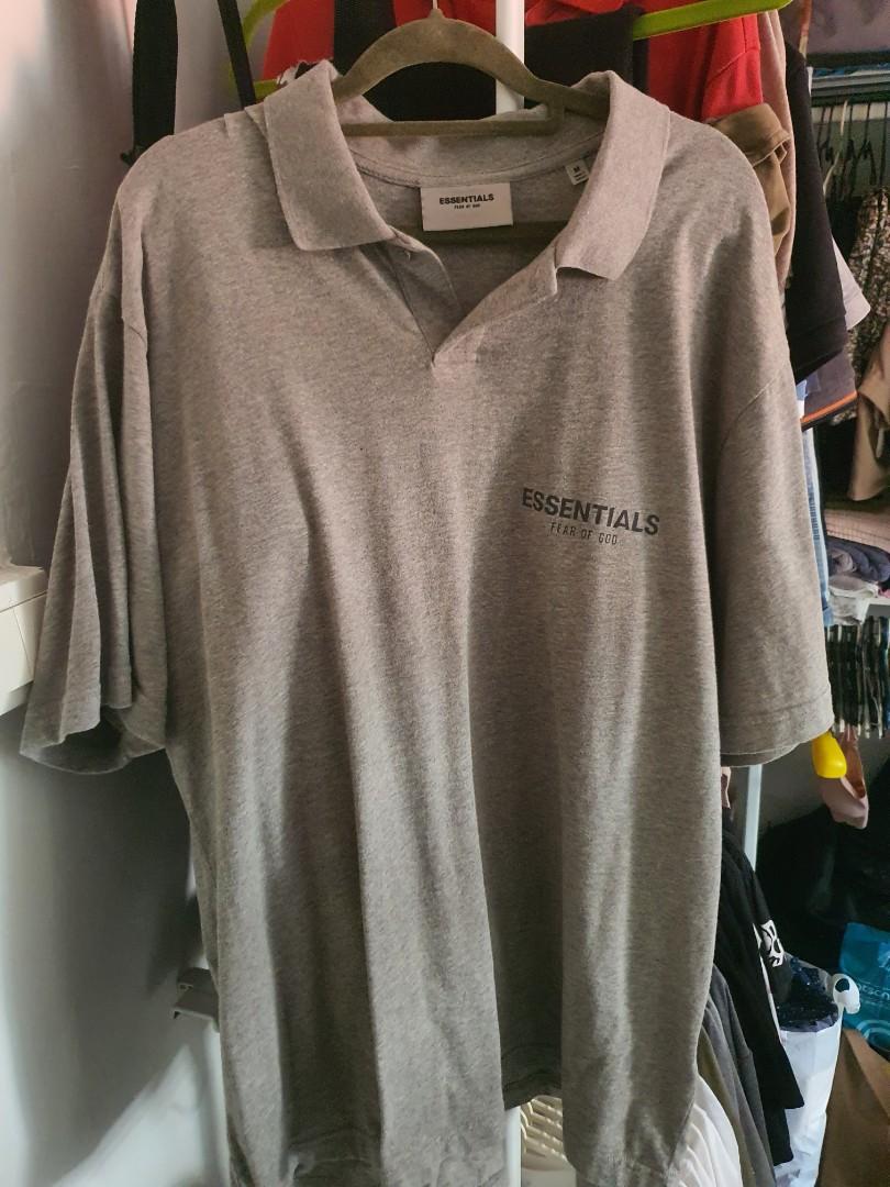 Essentials Fear of God Polo T, Men's Fashion, Tops & Sets, Tshirts ...