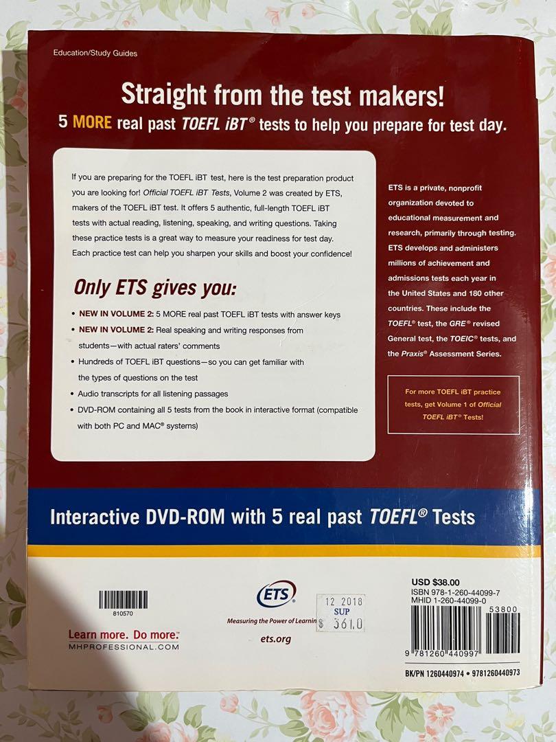 ETS Official TOEFL iBT Tests Second Edition, 興趣及遊戲, 書本 & 文具, 書本及雜誌 - 補充 ...
